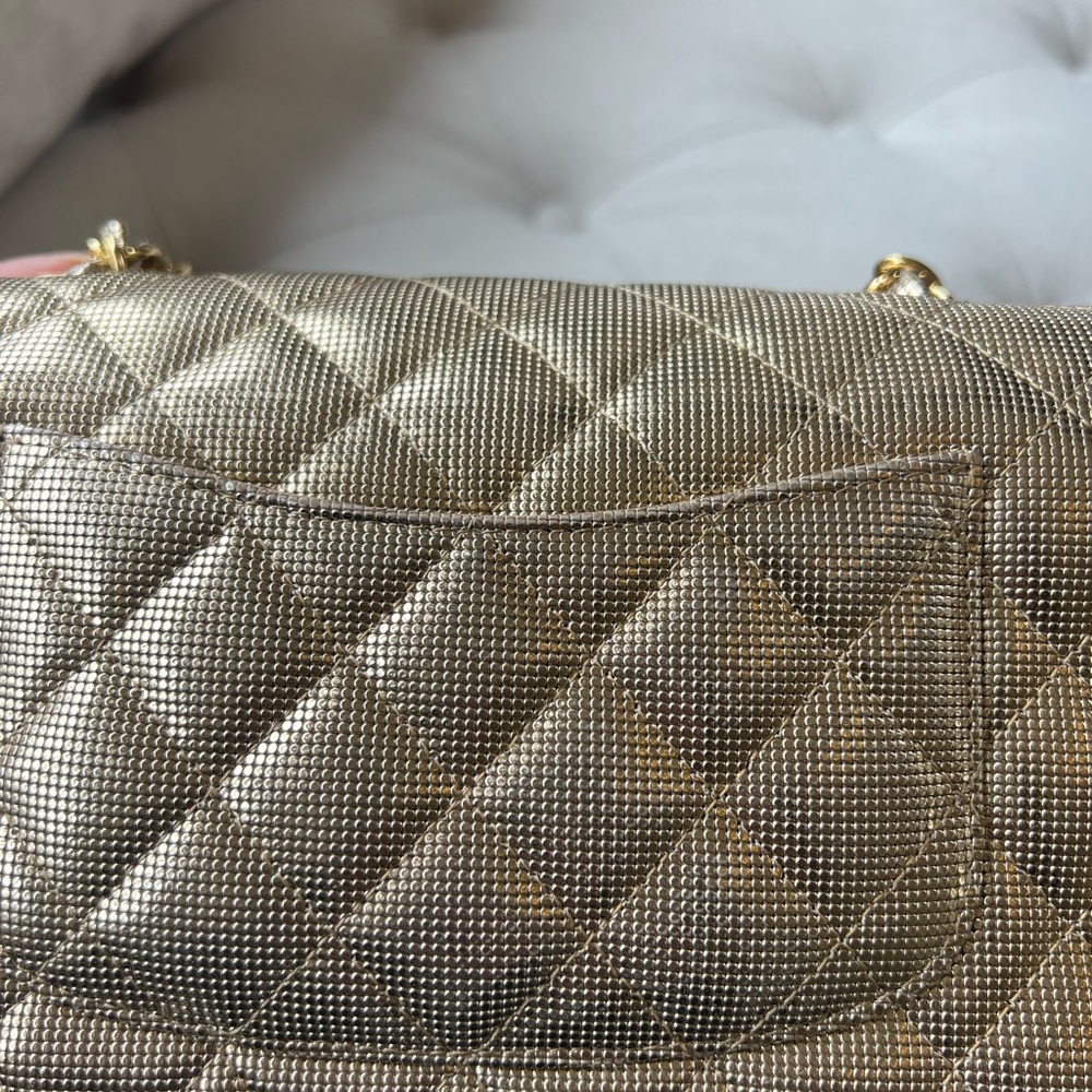 Beautiful Mini Rectangular Gold Chanel Bag - Gem